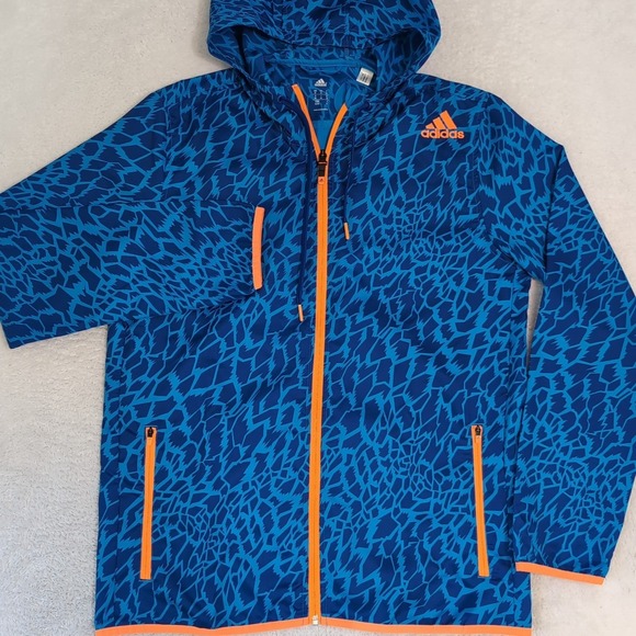 adidas | Jackets & Coats | Adidas Shockwave Hooded Windbreaker Jacket ...